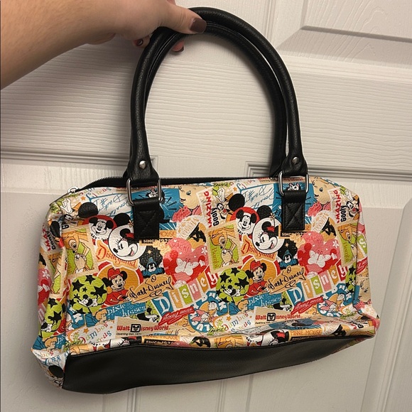 Disney | Bags | Disney Colorful Satchel With Black Accents | Poshmark
